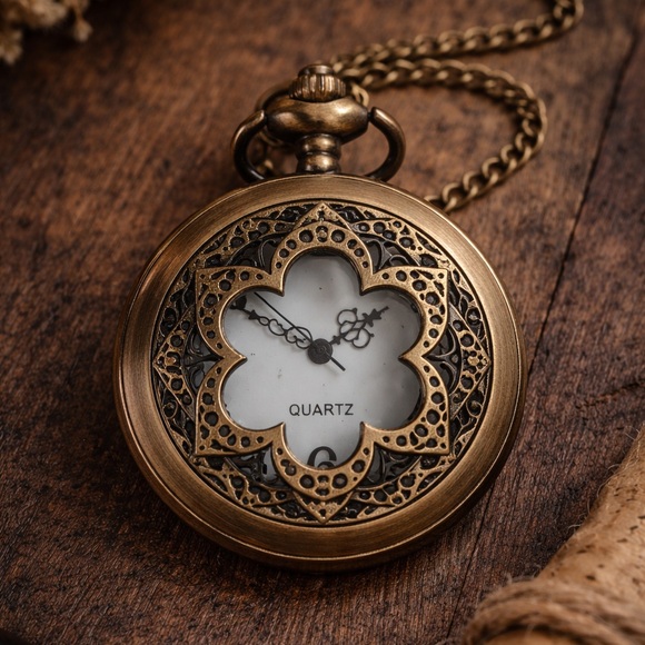 Accessories | Vintage Antique Gold Style Pocket Watch 541 | Poshmark